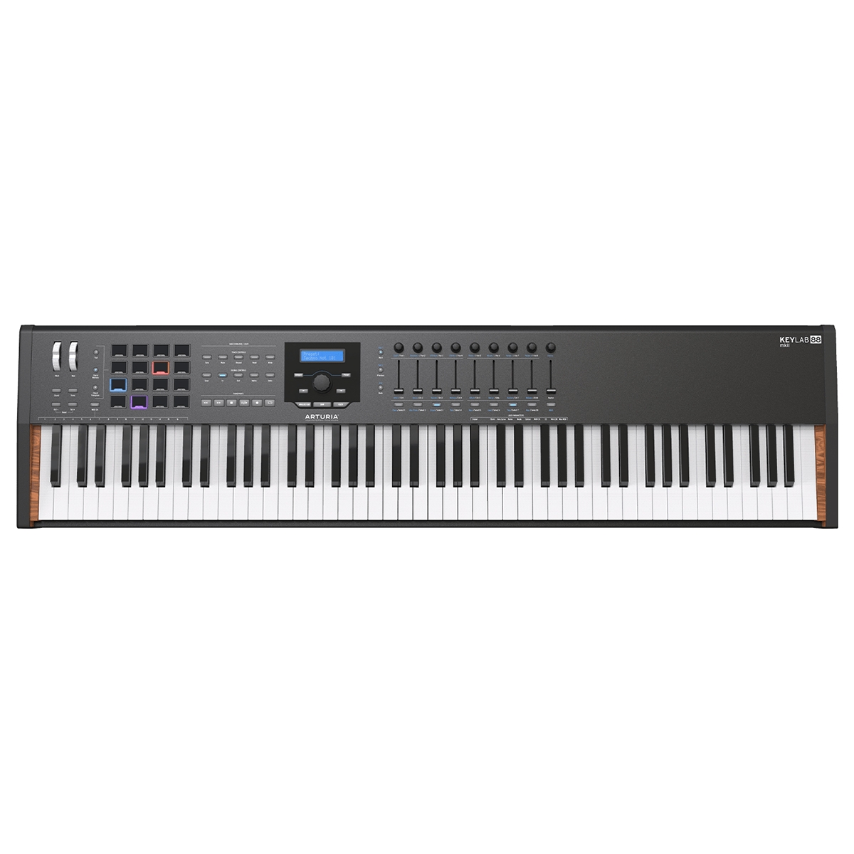 Arturia KeyLab 88 MkII 88-Key Weighted Keyboard MIDI Controller, Black ...